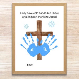 Winter Bible Handprint Art: Sunday School Craft (digital Download) - Etsy