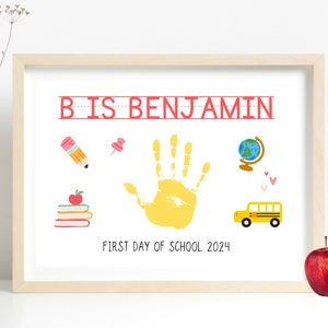 First Day of School Handprint Craft | Back to School Craft | First Day ...