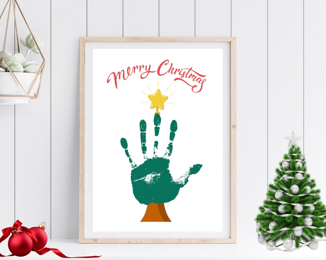 Christmas Handprint Craft | Christmas Preschool Craft | Christmas Craft ...