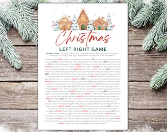 Left Right Christmas Game | Christmas Pass the Prize | Right Left Game | Christmas Pass Game ...