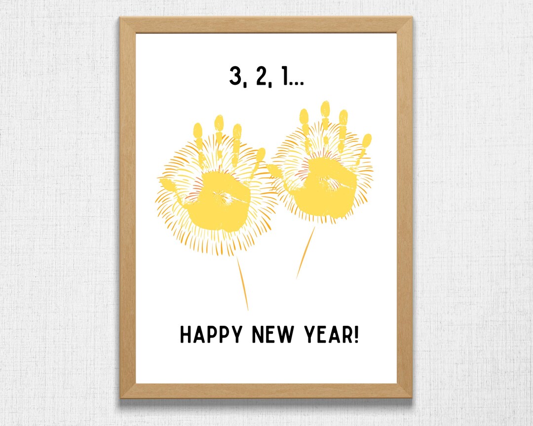 2025 New Years Handprint Art | Kids Craft (printable) - Etsy