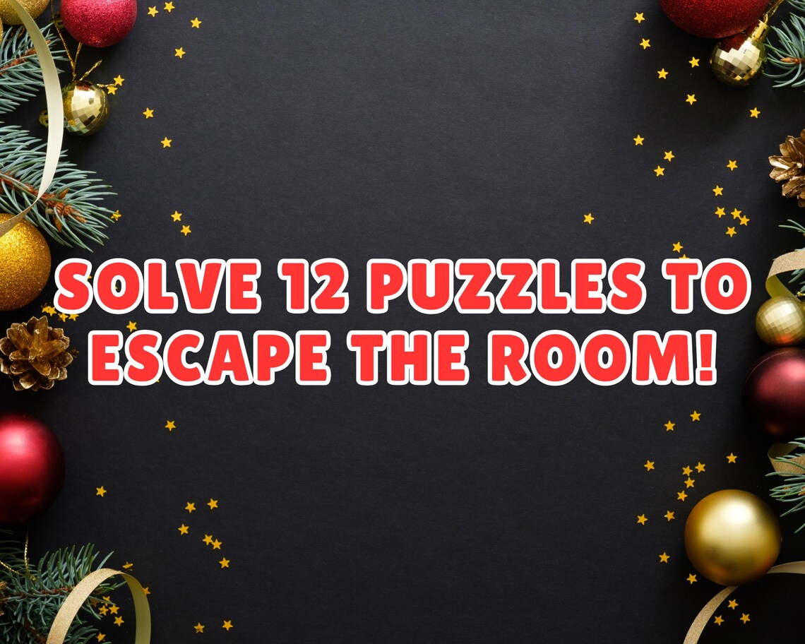 Christmas Bible Escape Room Game: A Nativity Themed Christmas Game ...