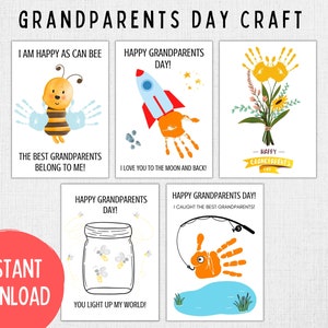 Grandparents Day Craft | Grandparents Day Handprint | Grandparents Day ...