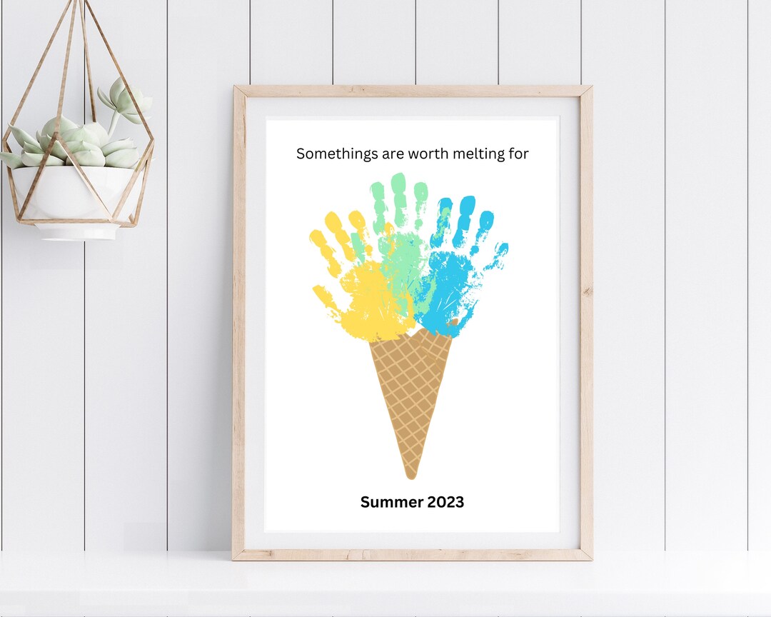 Summer Handprint Craft Summer Craft for Kids Summer Craft - Etsy