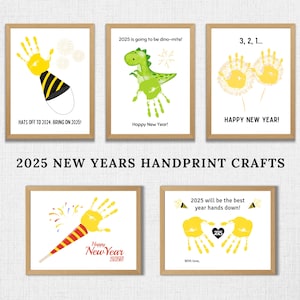 2025 New Years Handprint Art | New Years Craft for Kids | New Years ...