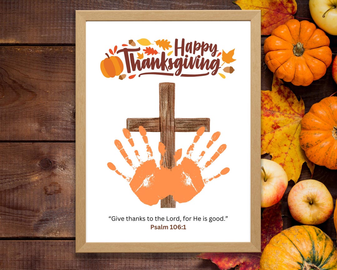 Thanksgiving Bible Handprint Craft | Thanksgiving Bible Craft ...