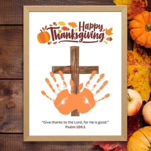 Thanksgiving Bible Handprint Craft | Thanksgiving Bible Craft ...