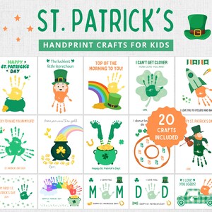 St. Patrick's Handprint Craft St. Patrick's Craft St. Patrick's Art St ...