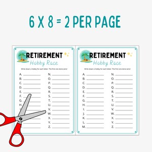 Retirement Hobby Race Retirement Party Games Retirement - Etsy