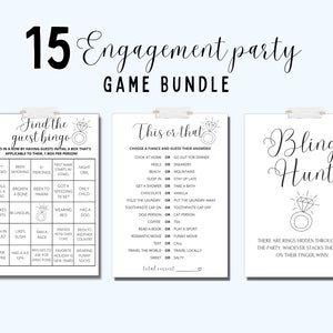 Engagement Party Games Bundle Engagement Party Games - Etsy