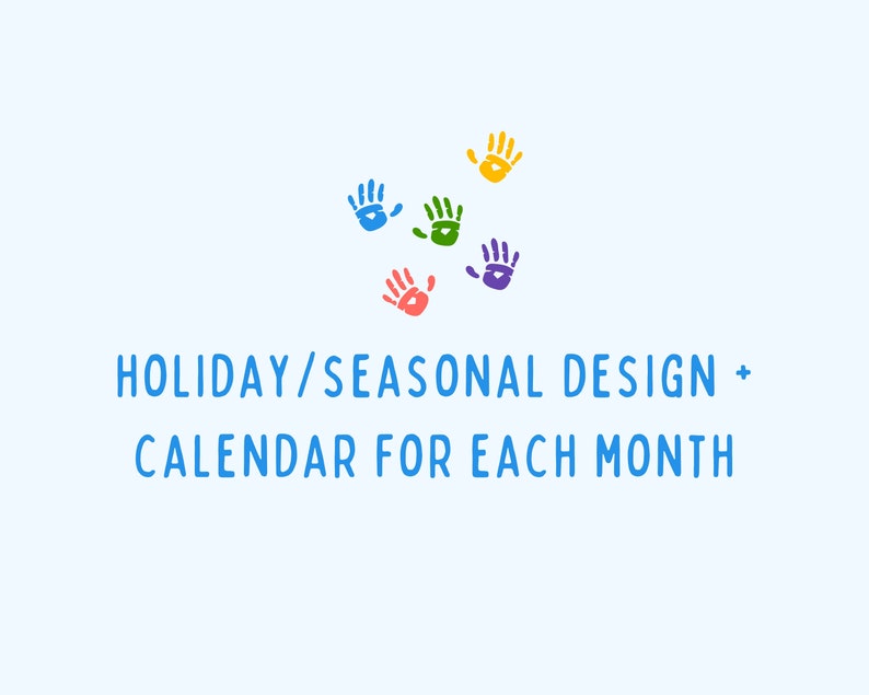 2024 Handprint Art Calendar | Kids Keepsake Craft (digital Download) - Etsy