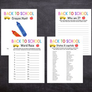 Back to School Games | Classroom Games | School Games | Back to School ...