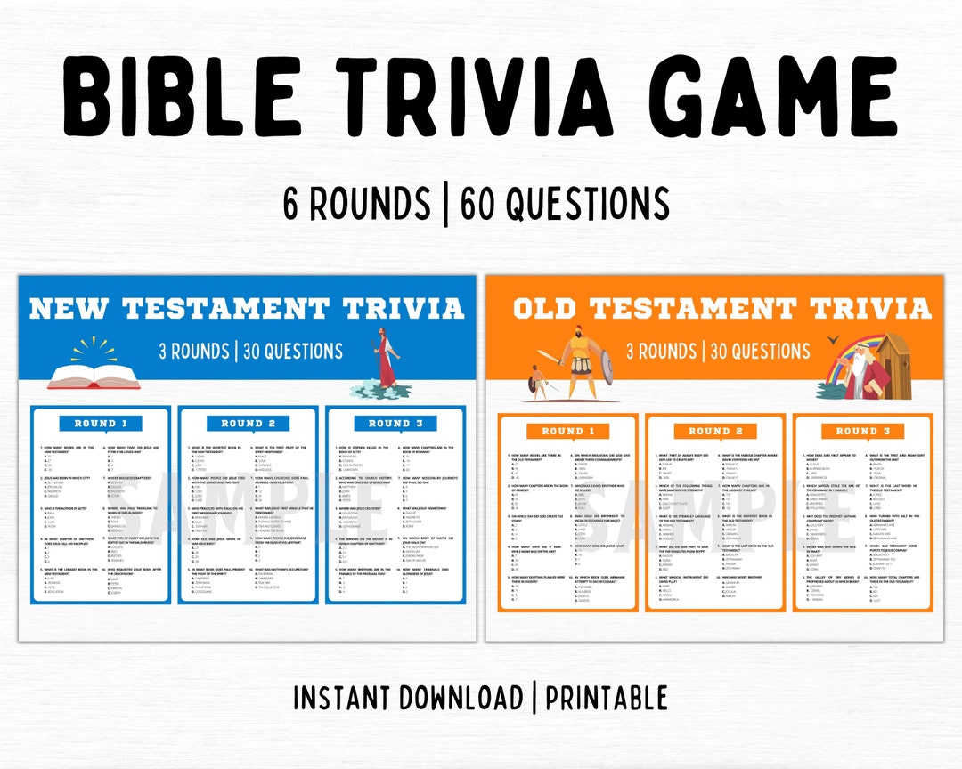 Bible Trivia Game | Bible Trivia | Bible Trivia Game | Bible Games ...