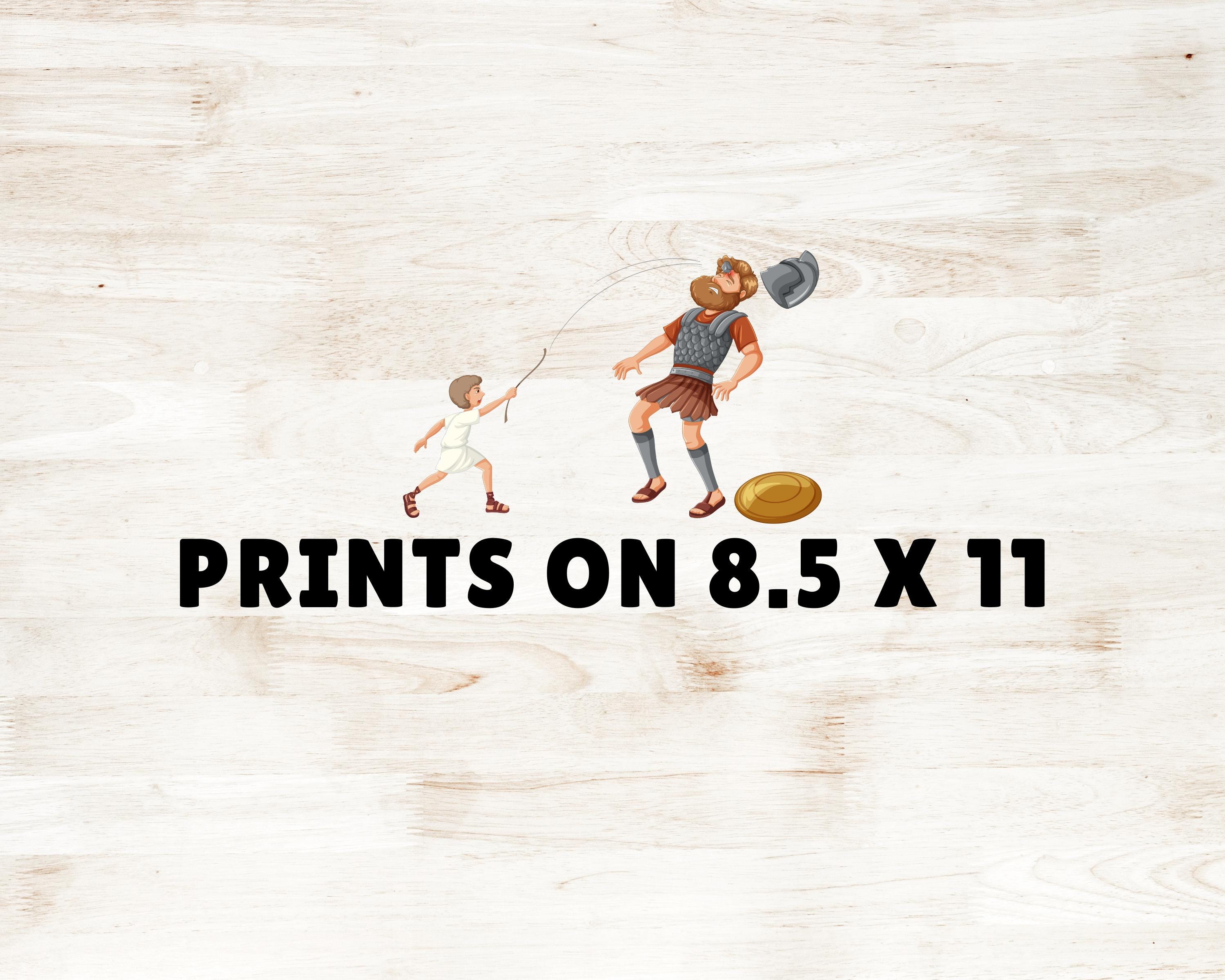 David and Goliath Bible Story Game | Sunday School Activity (digital ...