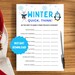 Winter Quick Think | Winter Activities School | Winter Classroom Game ...