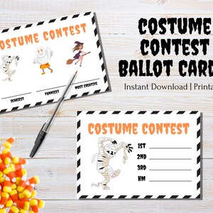 Halloween Costume Contest Kit | Printable Ballots and Awards (digital ...