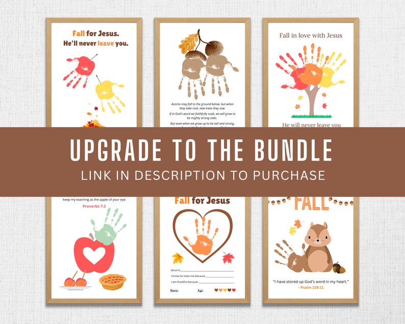 Fall Bible Handprint Craft: Sunday School Activity (digital Download ...