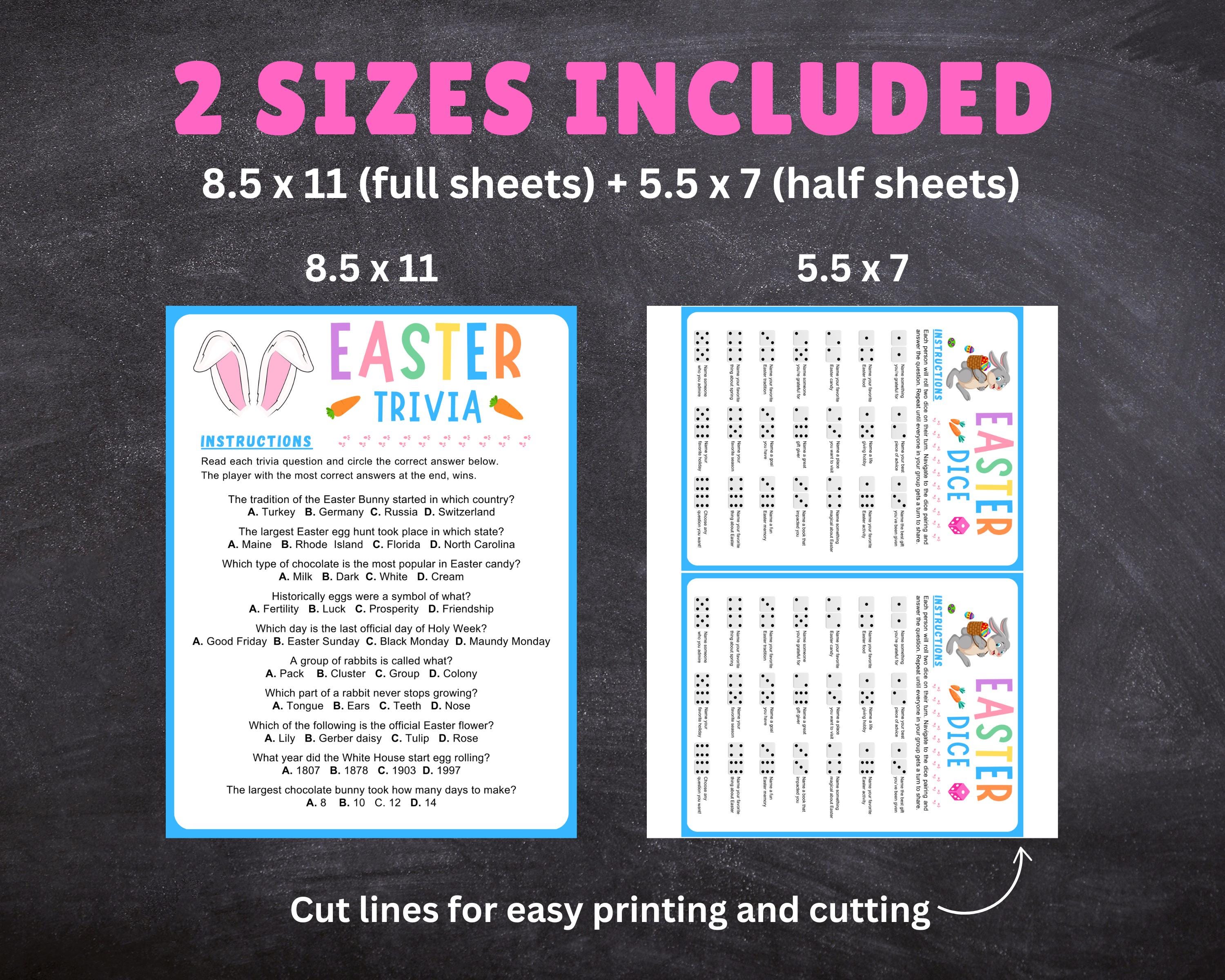 50 Easter Games Bundle | Printable Party Games (digital Download) - Etsy