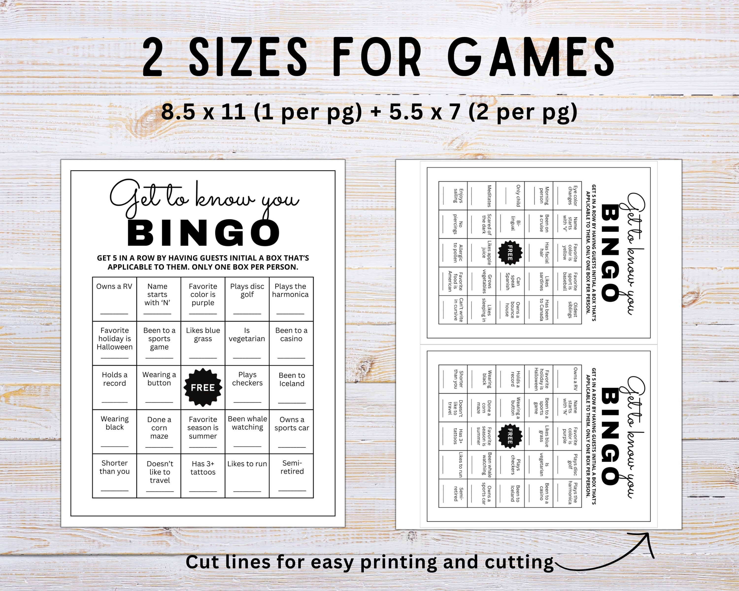 Get to Know You Bingo | Icebreaker Game, 25 Unique Cards (digital ...