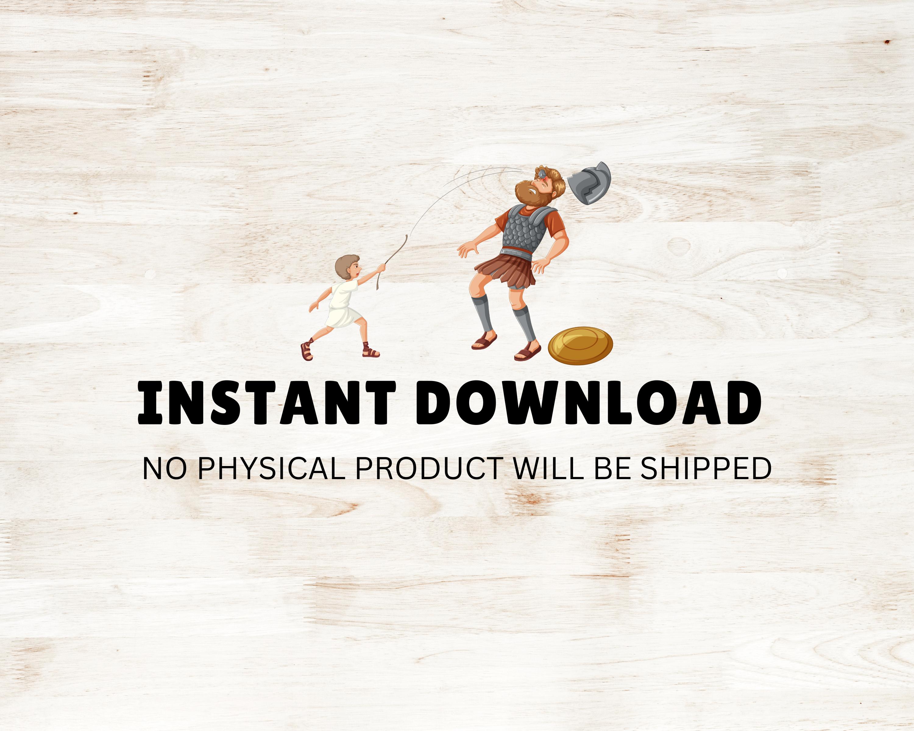 David and Goliath Bible Story Game | Sunday School Activity (digital ...