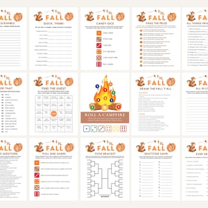 Fall Games | Fall Games Printable | Fall Party Games | Fall Games for ...