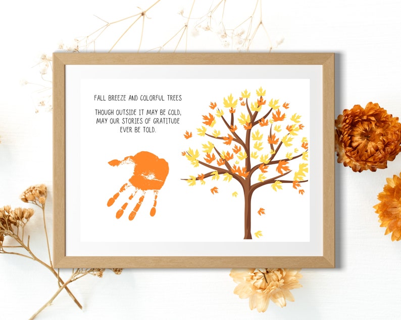 Thanksgiving Handprint Tree Craft | Toddler Art Activity (digital ...