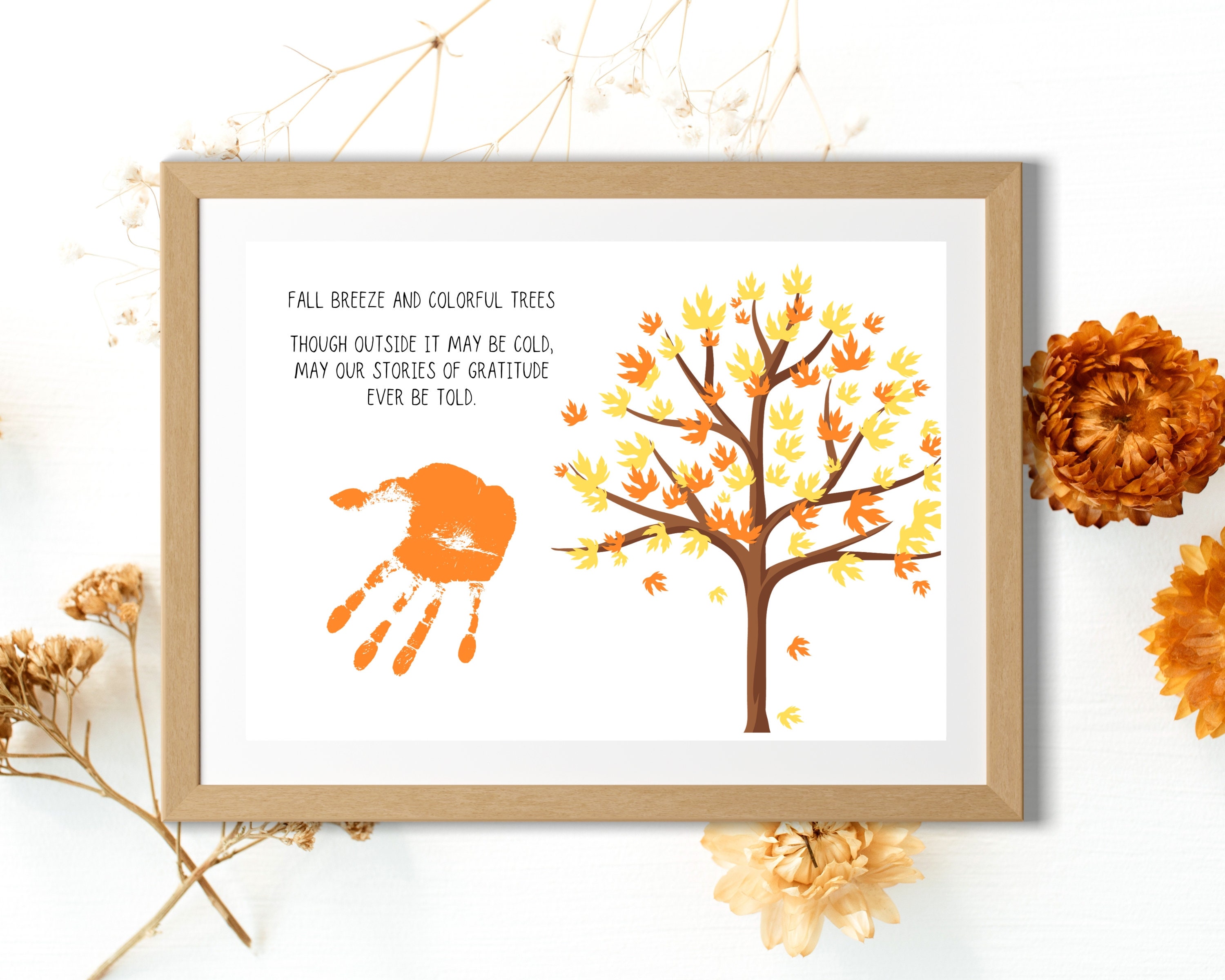 Thanksgiving Handprint Tree Craft | Toddler Art Activity (digital ...