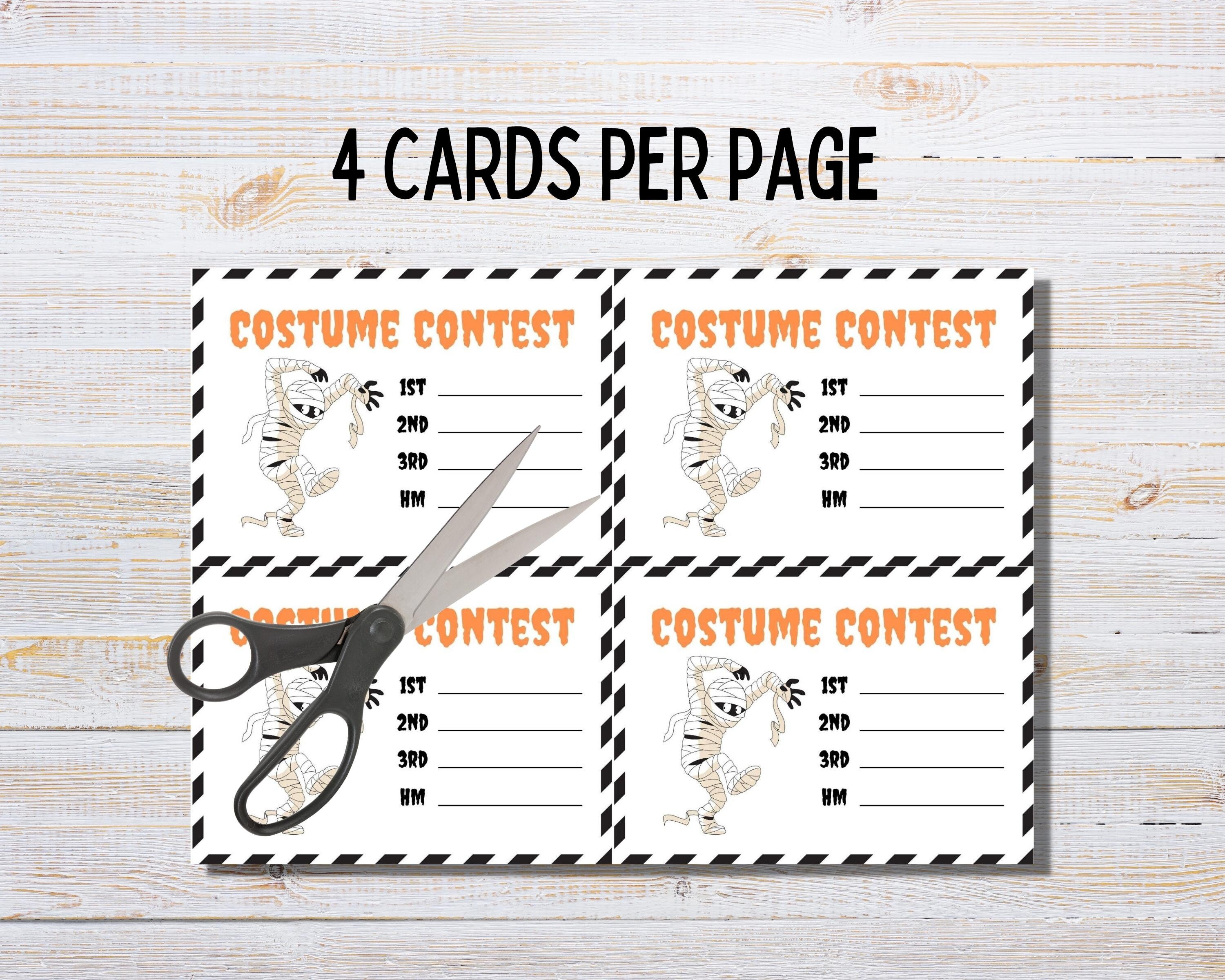 Halloween Costume Contest Kit | Printable Ballots and Awards (digital ...