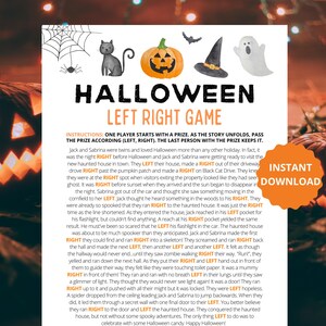Left Right Halloween | Left Right Game | Pass the Prize Halloween ...