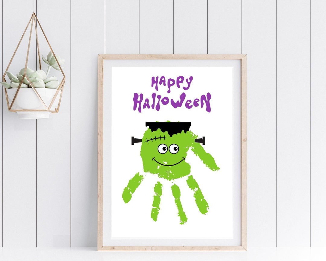 Halloween Handprint Craft Halloween Preschool Craft Halloween Craft for ...