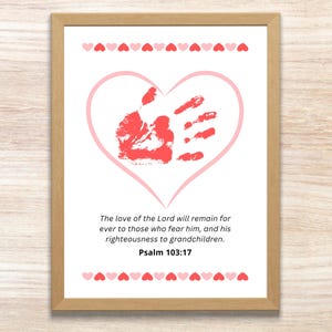 Grandparents Day Bible Handprint Craft: 10 Designs (digital Download ...