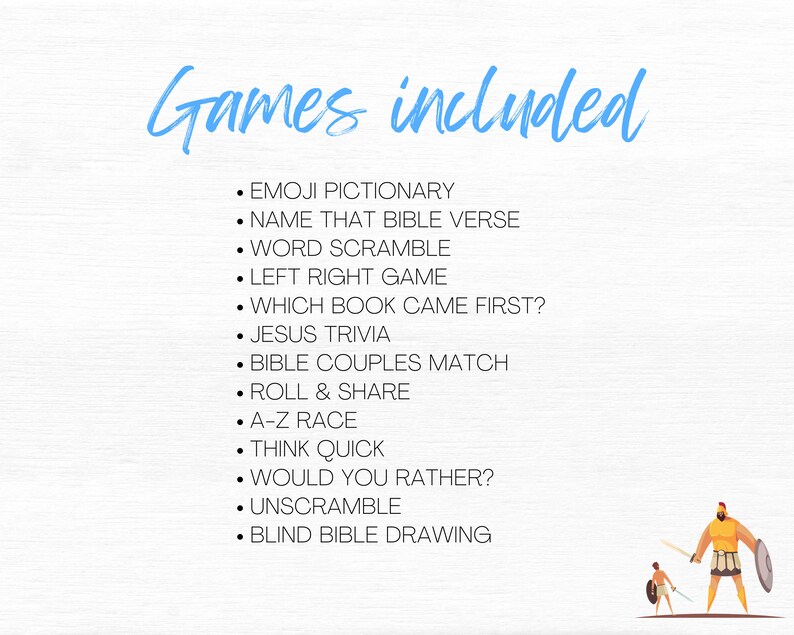 Bible Games Bundle Bible Study Games Bible Games for - Etsy