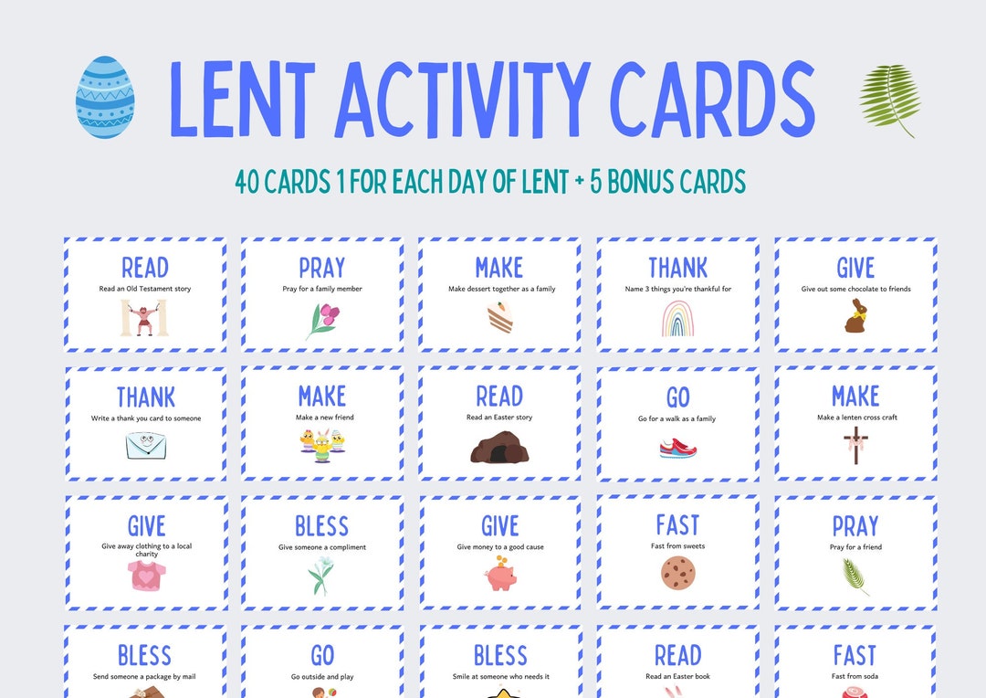 Lent Activities for Kids | Lent for Kids | Lenten Activities | Lent ...