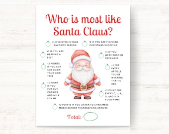 Who is Most Like Santa Game | Office Christmas Party Game | Christmas ...