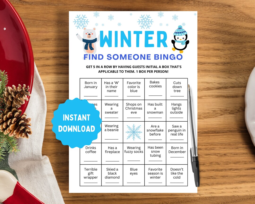 Winter Find the Guest | Winter Activities School | Winter Classroom ...