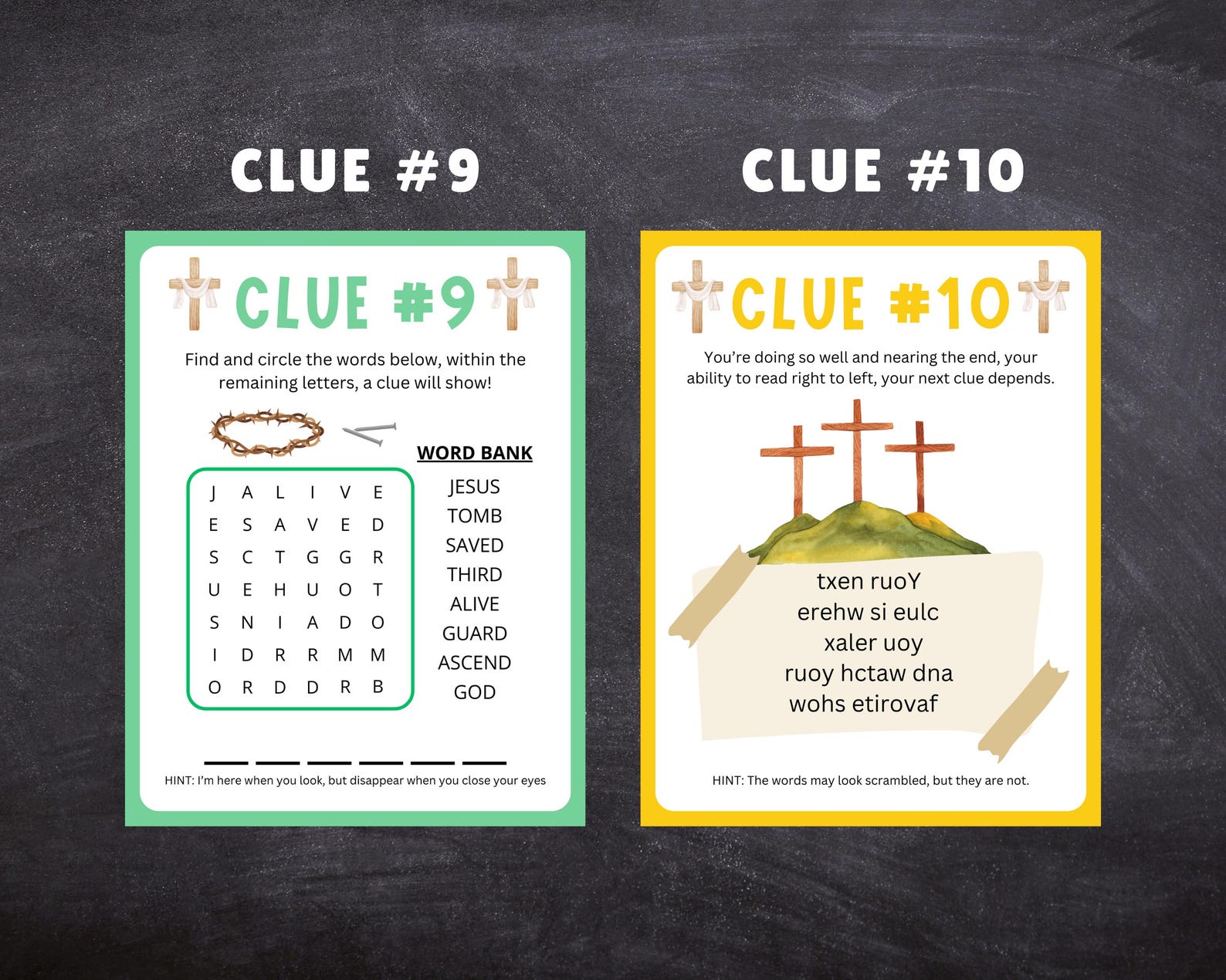Easter Bible Scavenger Hunt for Teens: Indoor Clue Game (digital ...