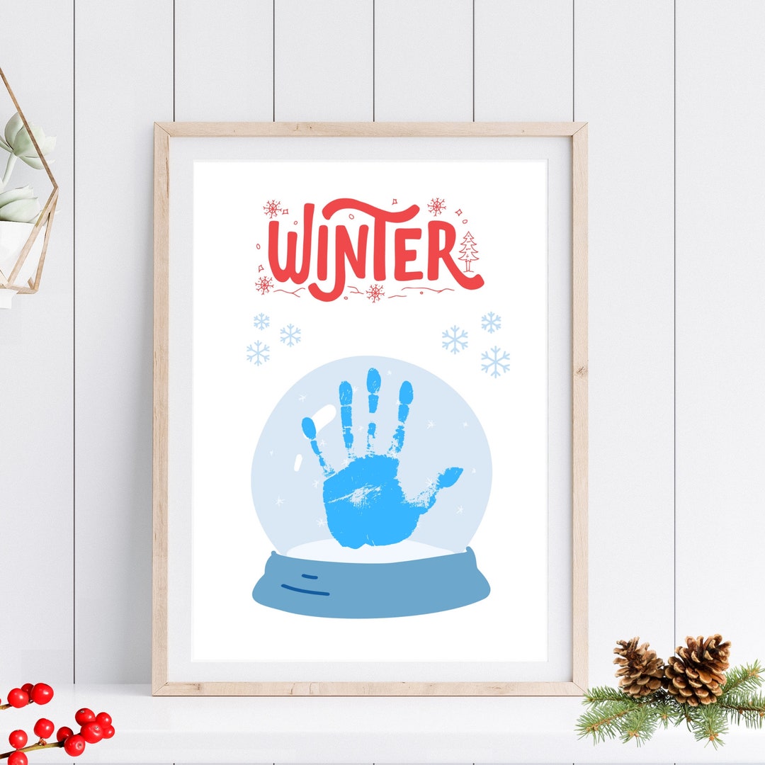 Winter Handprint Craft | Winter Preschool Craft | Winter Craft for Kids ...