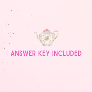 Tea Party Left Right Game | Tea Games | Tea Party Games | Printable Tea ...