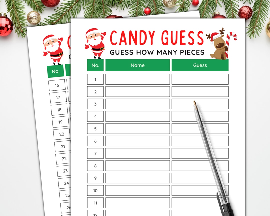 Guess How Many Candies | Guess How Many Christmas | Christmas Candy ...