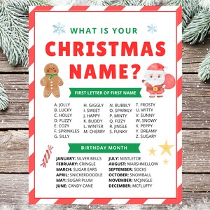 What's Your Christmas Name? | Christmas Icebreaker | Christmas Game for ...
