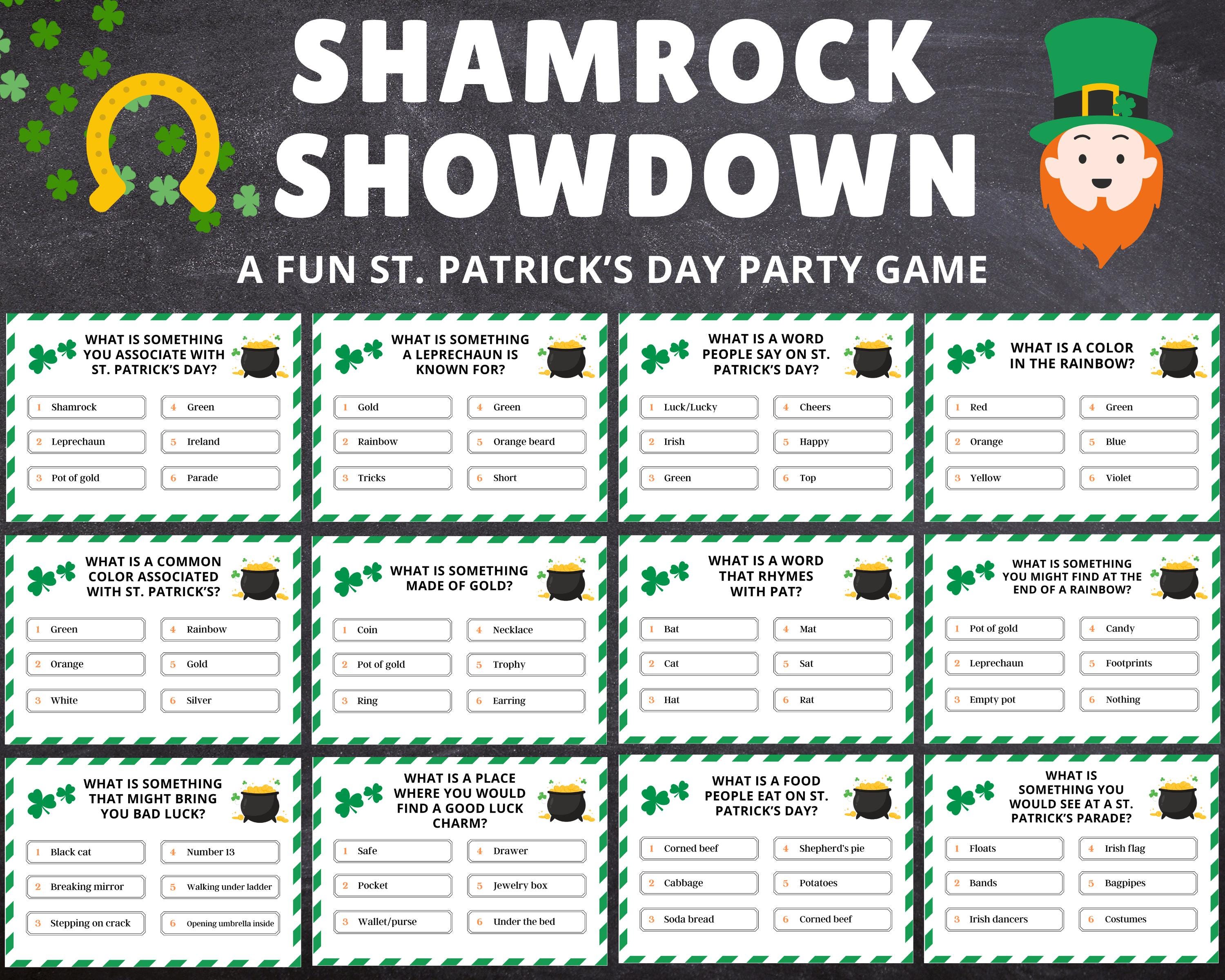 St. Patrick's Day MEGA Game Bundle: Bingo, Trivia, Escape Room ...