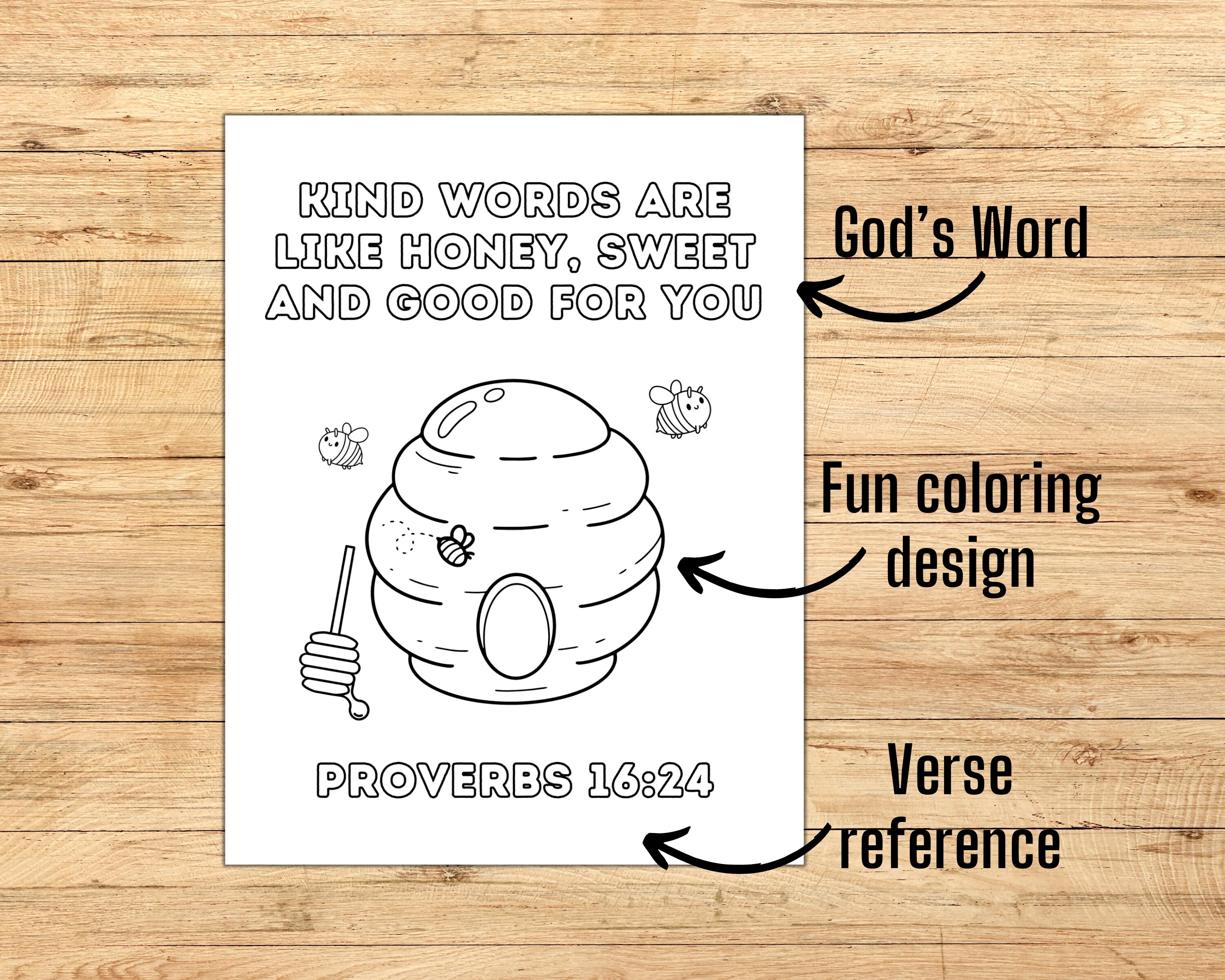 Pages à colorier de versets bibliques pour enfants | Artisanat chrétien ...