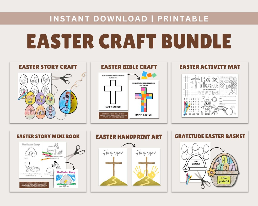 Easter Craft Bundle | Easter Bible Craft | Resurrection Craft | Holy ...