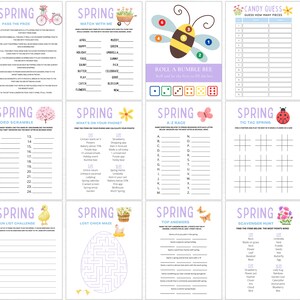 Spring Games Bundle | Spring Games | Spring Activities | Spring Games ...