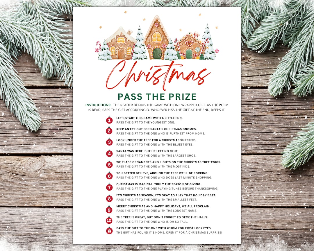 Pass the Prize Christmas Game | Christmas Pass Game | Christmas Games ...