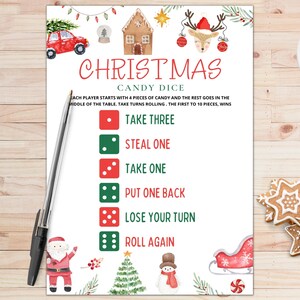 Christmas Candy Dice | Christmas Party Games | Candy Dice Game ...