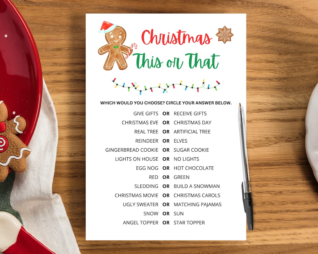 This or That Christmas | Funny Christmas Games | Christmas Party Games ...