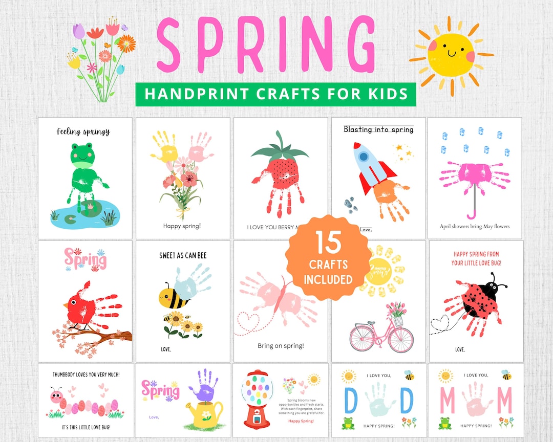 Spring Handprint Craft | Spring Craft for Kids | Spring Craft Classroom ...