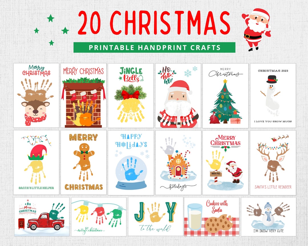 Christmas Handprint Craft Christmas Crafts for Kids Christmas Handprint ...