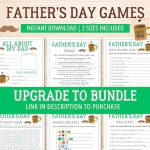 Who Knows Dad Game | Father's Day Game | Fathers Day Activity | Fun ...